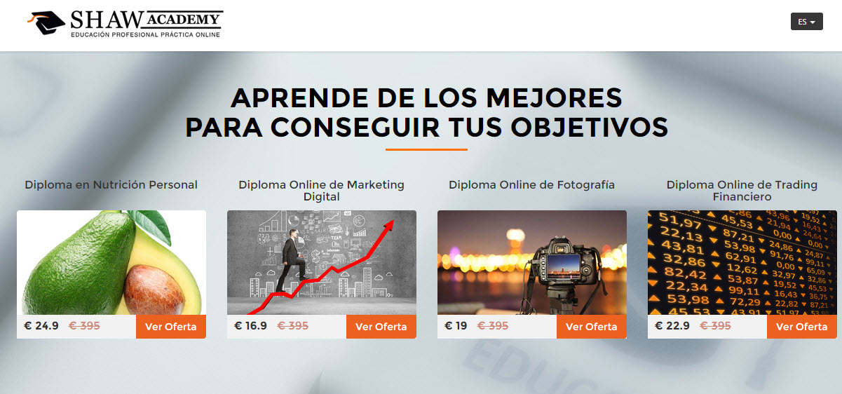 Shaw Academy Opiniones 2026 de sus cursos de formación online